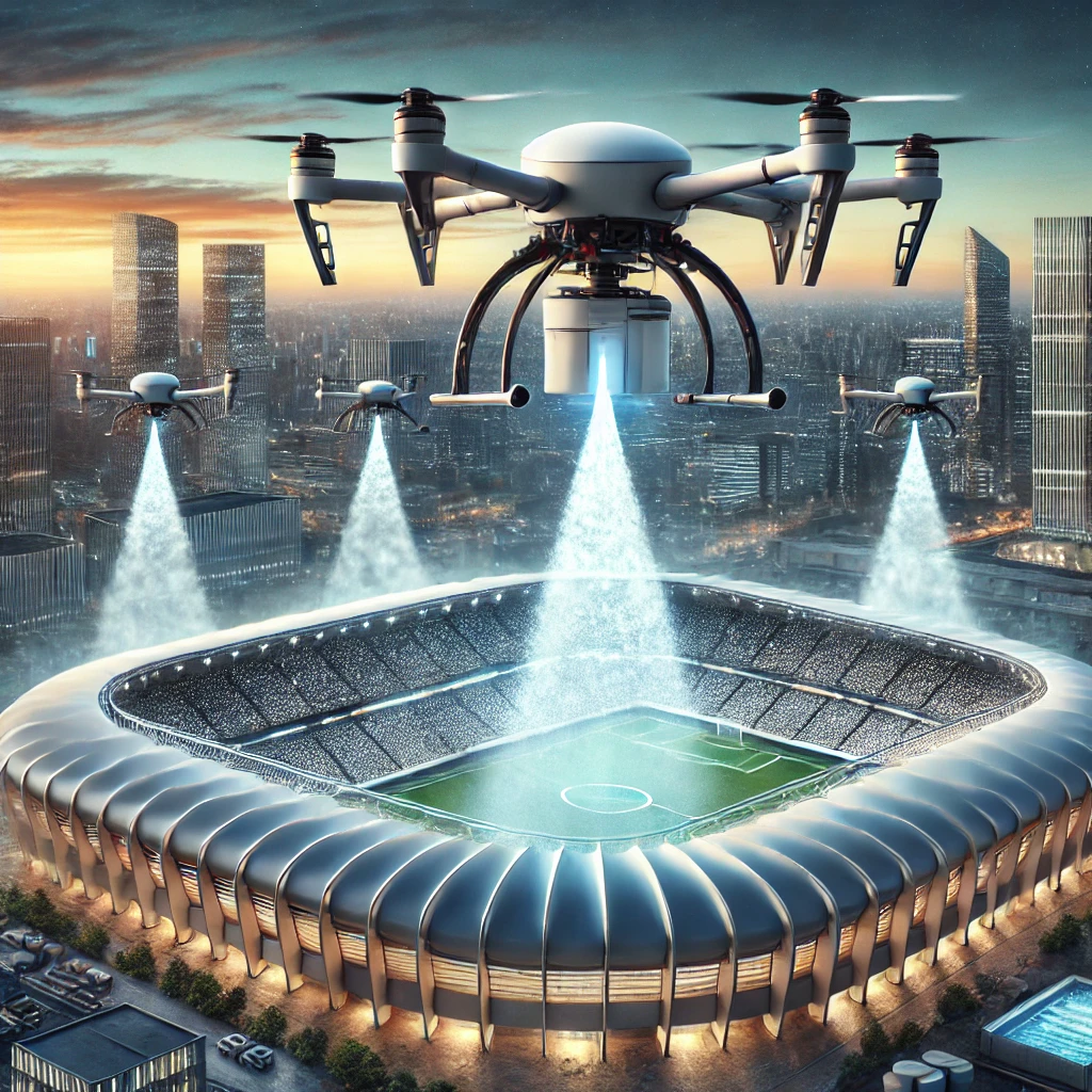 Arenas & Stadiums | Drone Force USA | Drone Pressure Washing